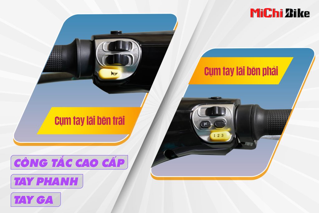 XE MÁY ĐIỆN MICHI GO GO - Xe điện hàng hiệu